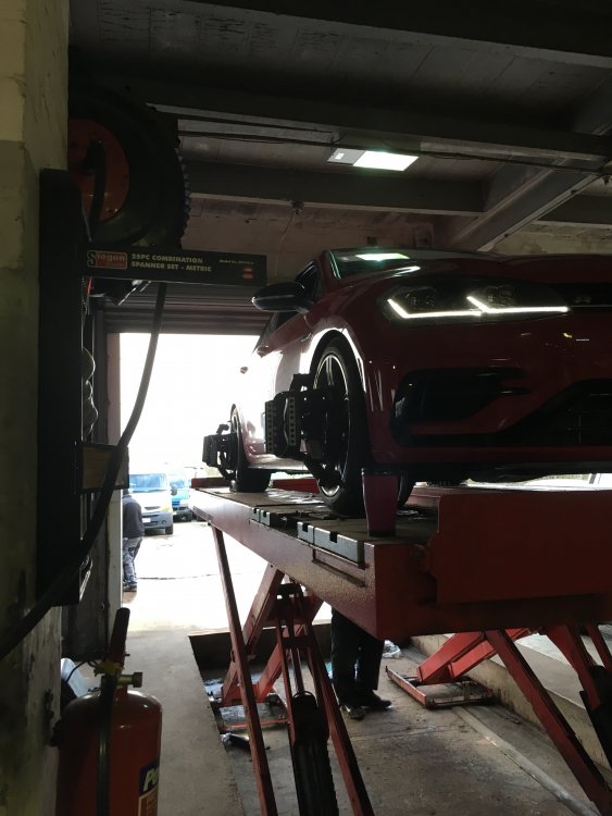 All alignment must be done by VW due to ACC Calibration. - VW Golf R ...
