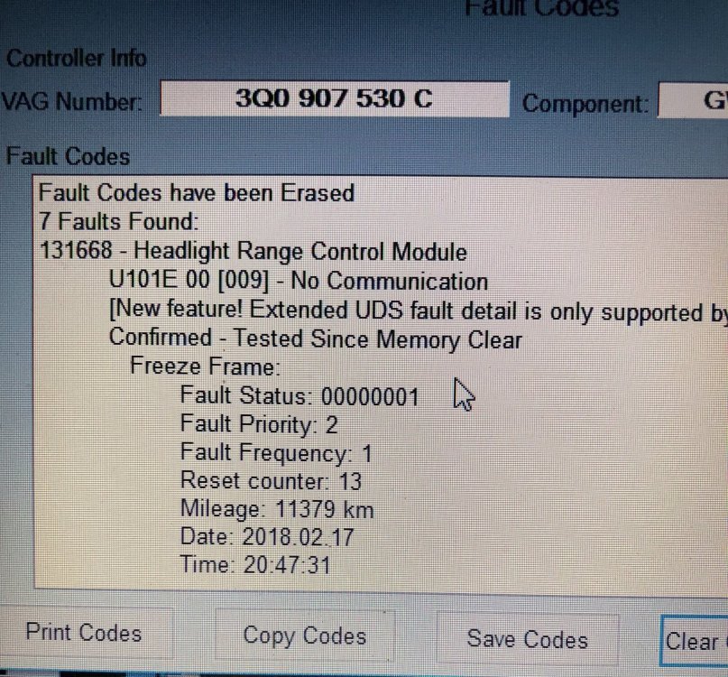 Headlight range control module - VCDS - VWROC - VW R Owners Club