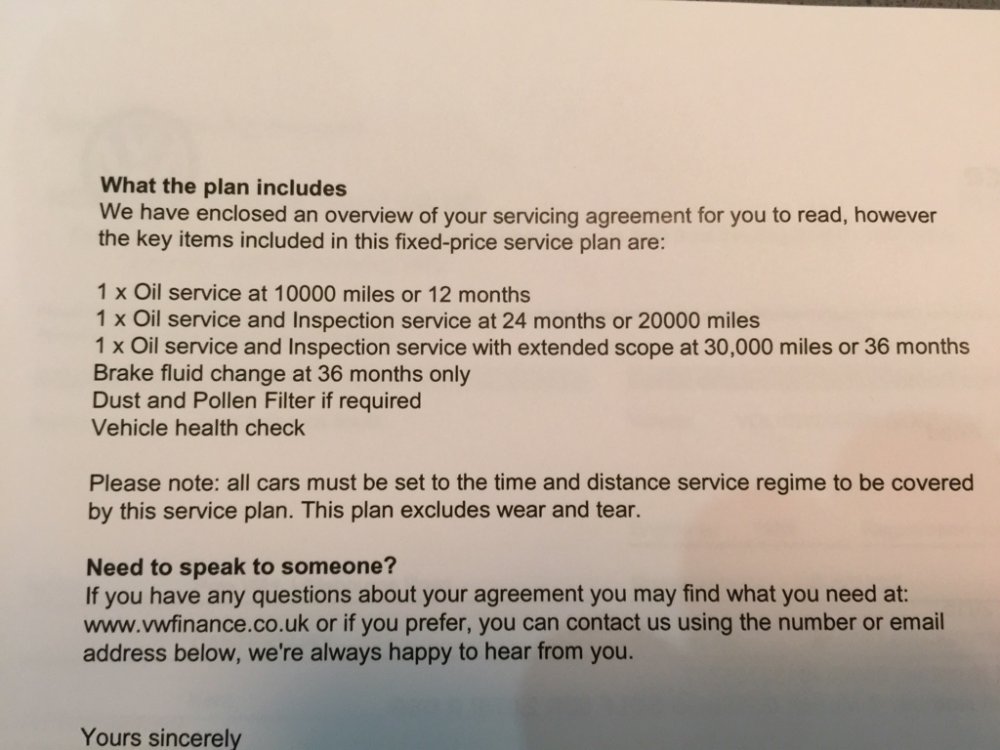 VW Service Plans ? - VW Golf R MK7 Chat - VWROC - VW R Owners Club