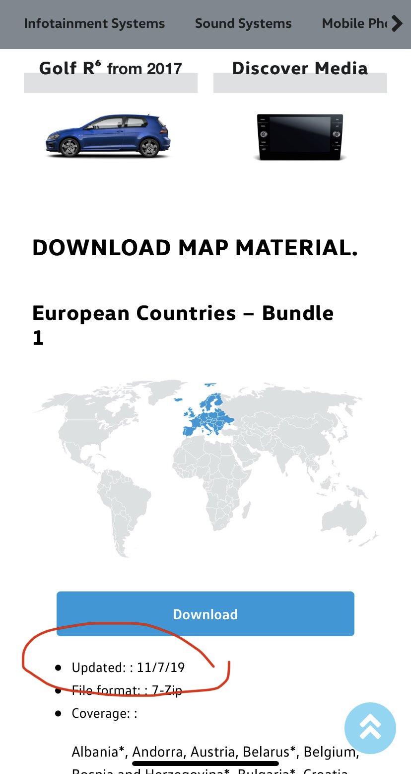 Sat nav update - VW Golf R MK7 Chat - VWROC - VW R Owners Club