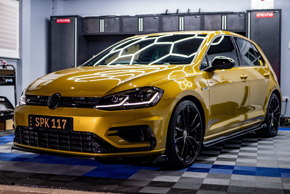 Spkos's Turmeric Yellow Mk 7.5 Golf R Special Edition Build - 7R ...