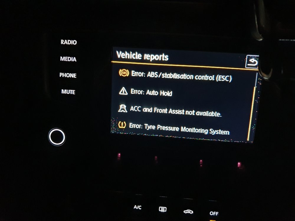 VW golf - Multiple errors - please help - VW Golf R MK7 Chat - VWROC - VW R Owners Club
