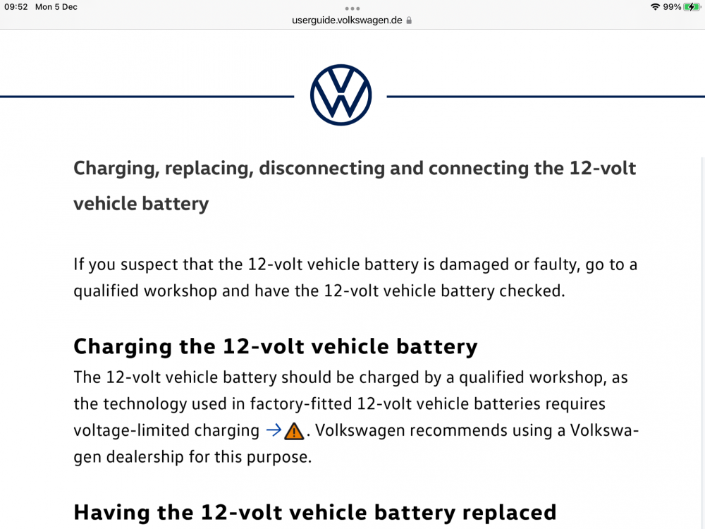 Battery Charging - VW Golf R MK8 Chat - VWROC - VW R Owners Club