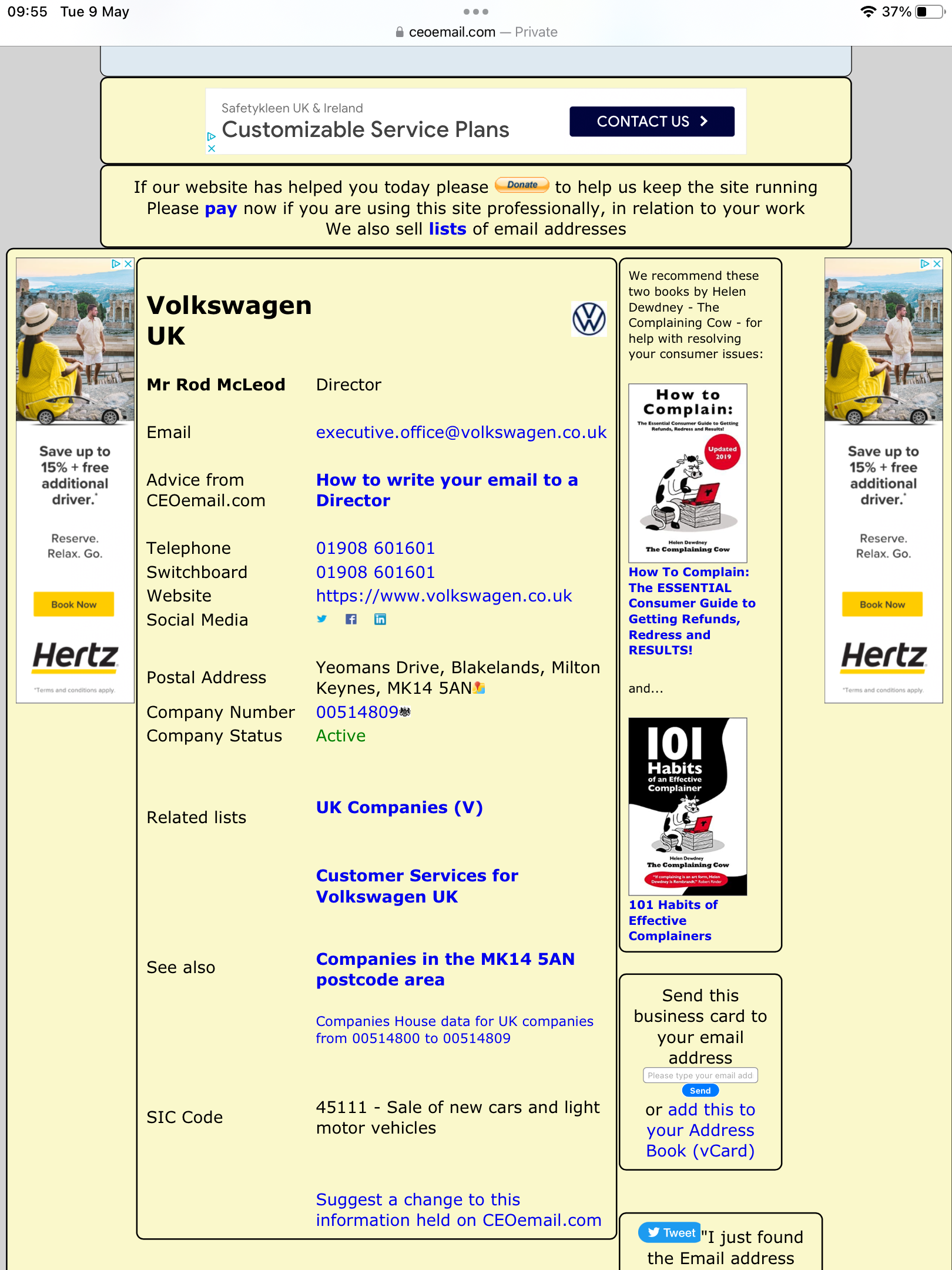 Complaints to VW - VW Golf R MK8 Chat - VWROC - VW R Owners Club