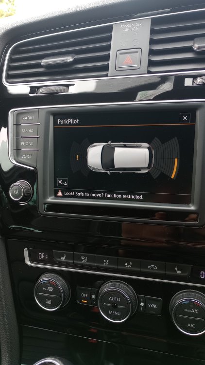 Park pilot warning - VW Golf R MK7 Chat - VWROC - VW R Owners Club