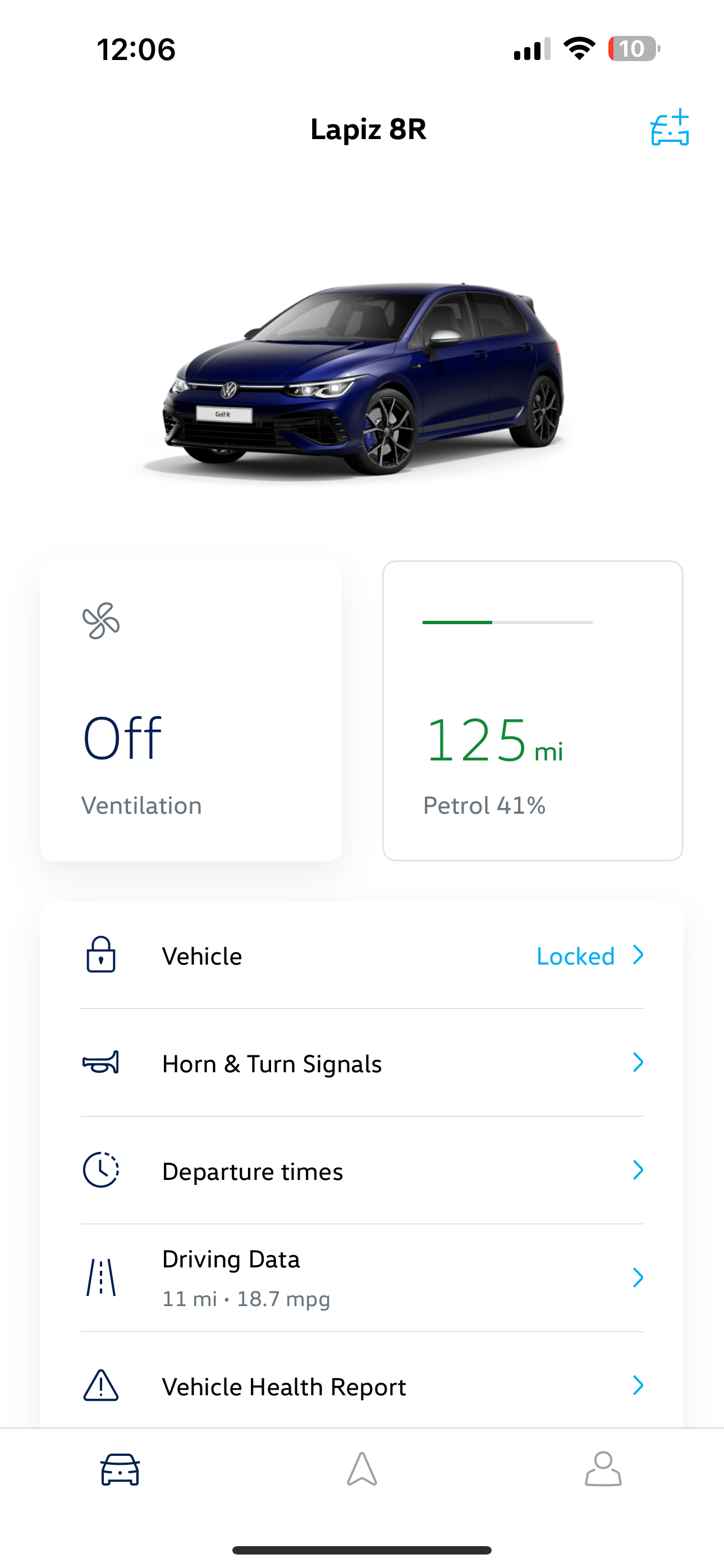Missing feature in Volkswagen app ? - VW Golf R MK8 Chat - VWROC - VW R ...