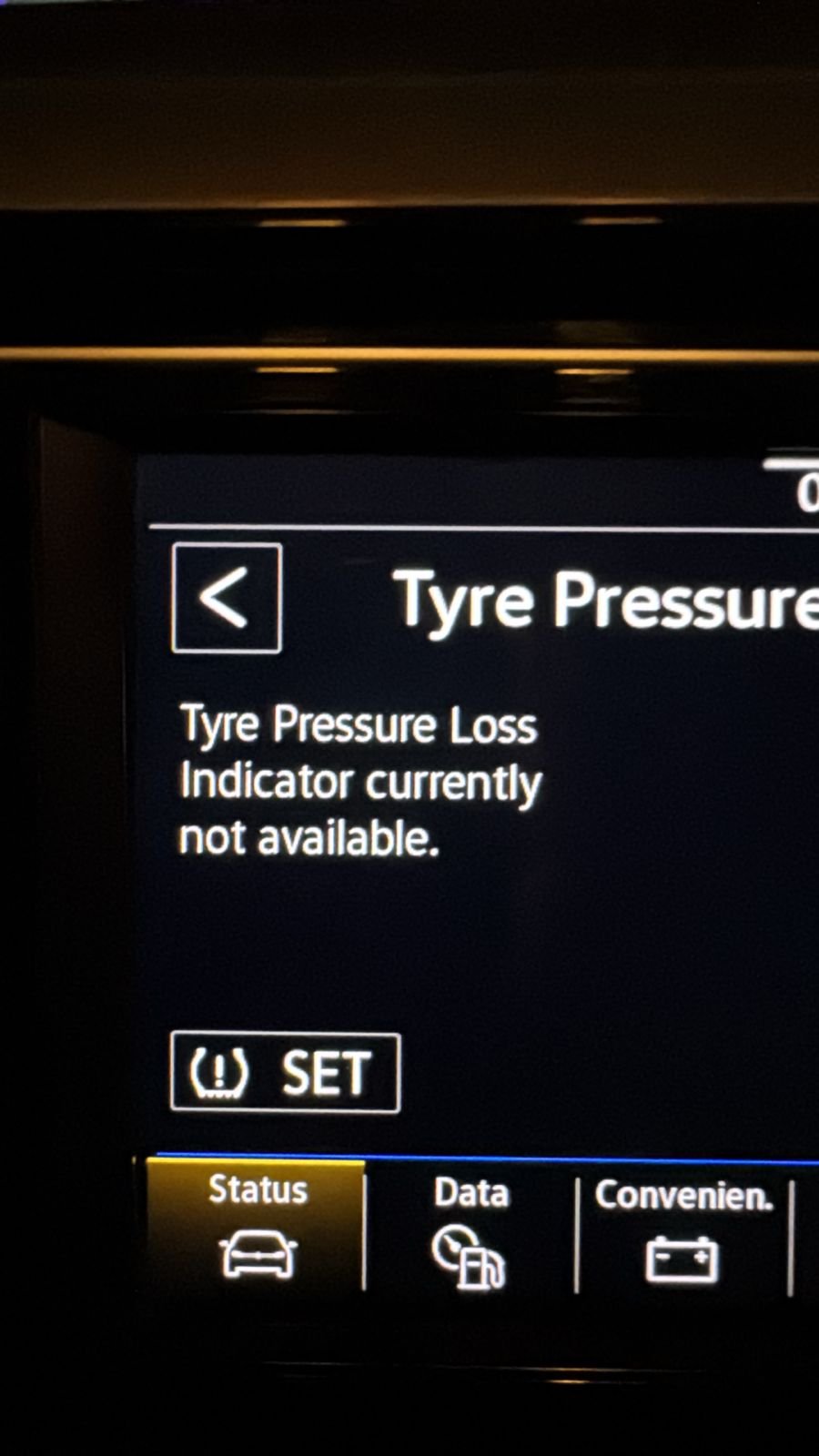 TPMS error not resetting, function not available - VW Golf R MK7 Chat ...